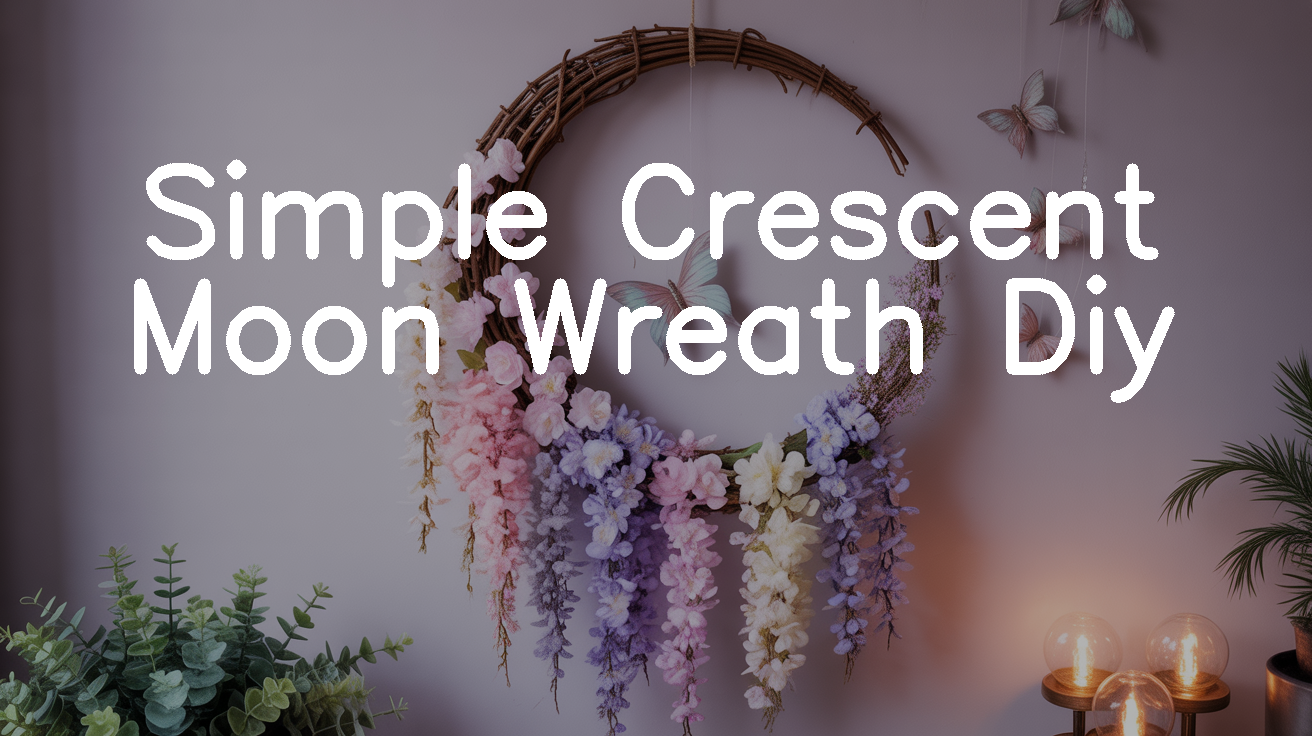 25 Simple Crescent Moon Wreath DIY Ideas to Illuminate Your Space ...