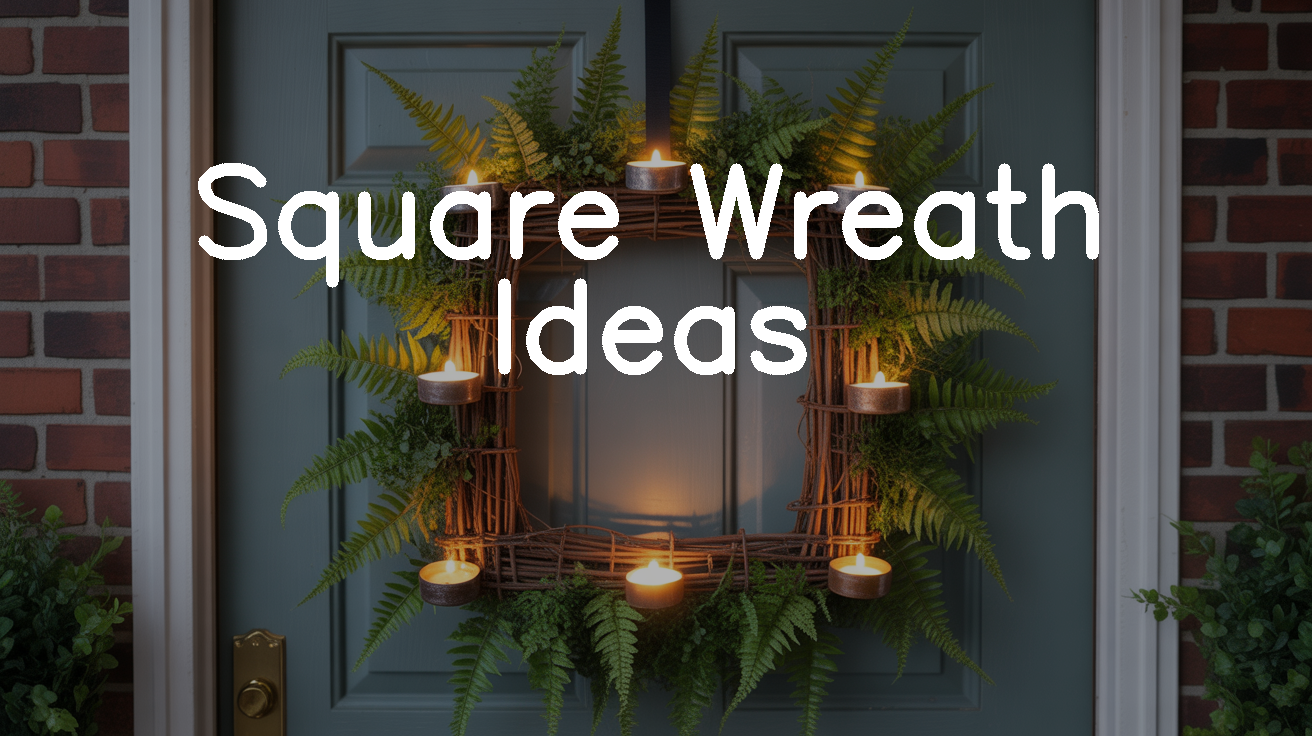 25 Square Wreath Ideas to Transform Your Home Decor - Cozy Idea Hub